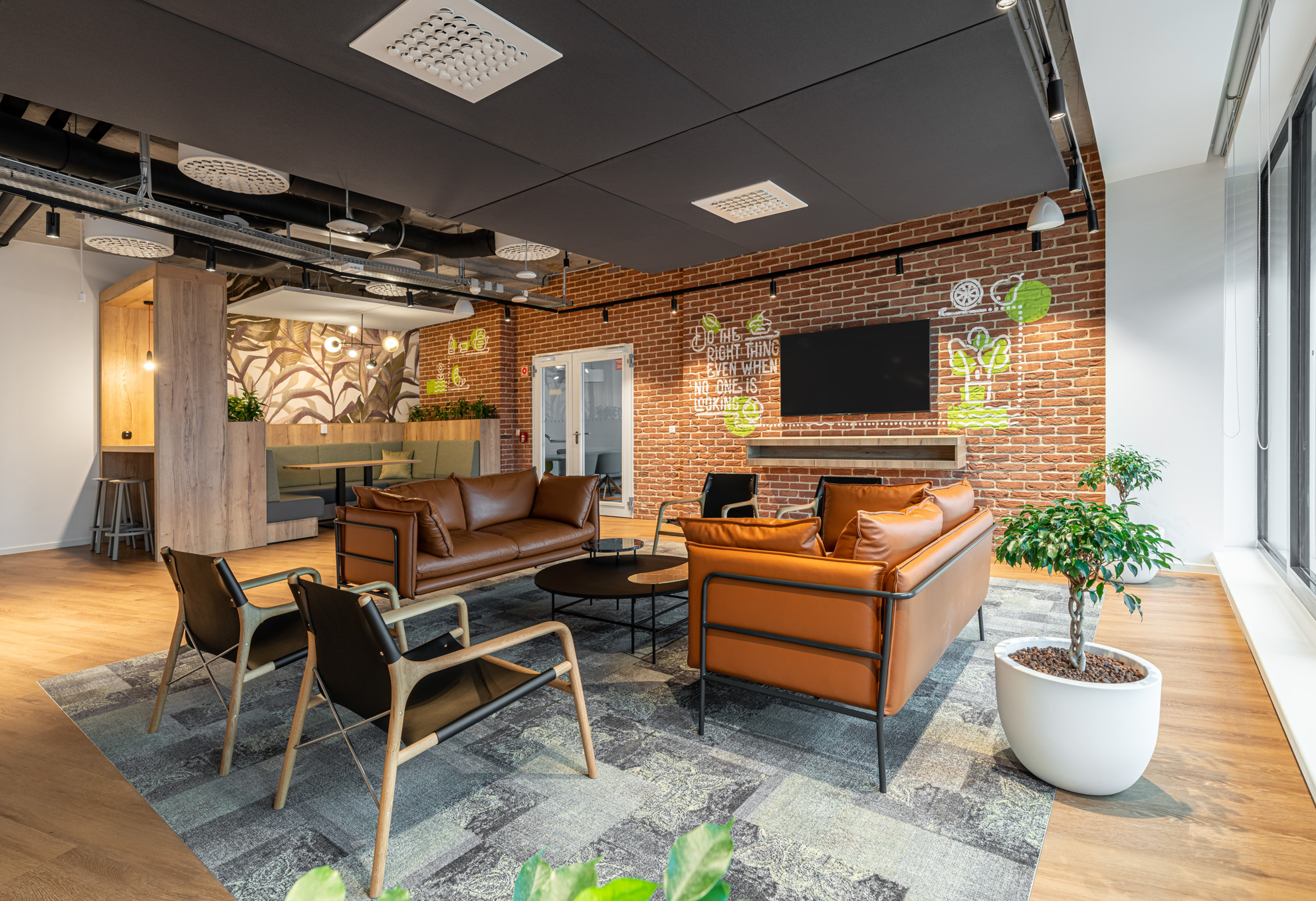 Iroda faldekoráció, wayfinding | BP iroda | noppa